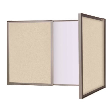 Ghent VisuALL Conference Cabinet - Tack Surface/Whiteboard Combo - 36"W ...
