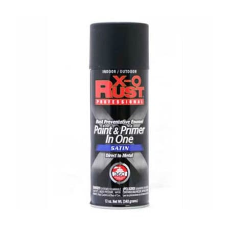General Paint Spray Paint, Black, Satin, 12 oz 125735 | Zoro