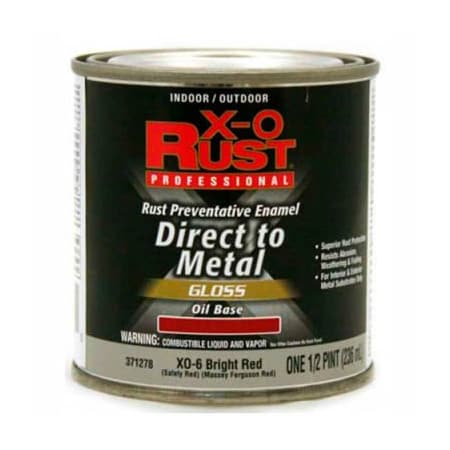 General Paint Interior/Exterior Paint, Gloss, Oil Base, Red, 1/2 pt ...