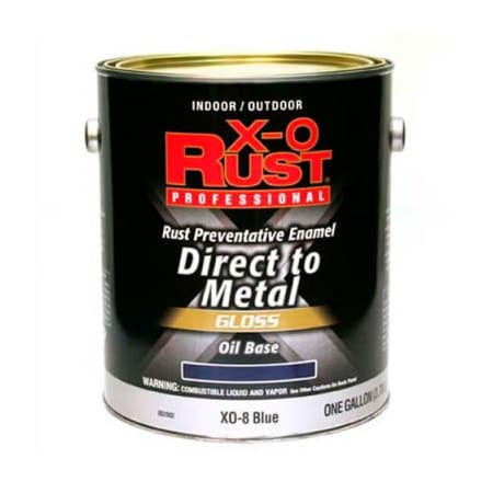 General Paint Interior/Exterior Paint, Gloss, Oil Base, Blue, 1 gal ...