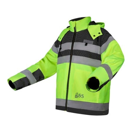 Gss Safety Class 3 Night Glow Sherpa Line Heavy Weight Sierra Jacket-XL ...