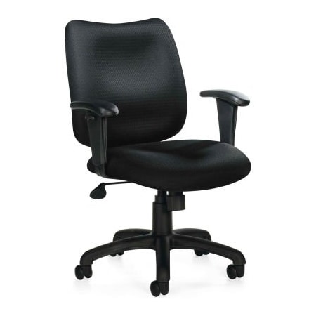 Gec Offices To Go Managerial Tilter Chair with Arms - Fabric - Black ...