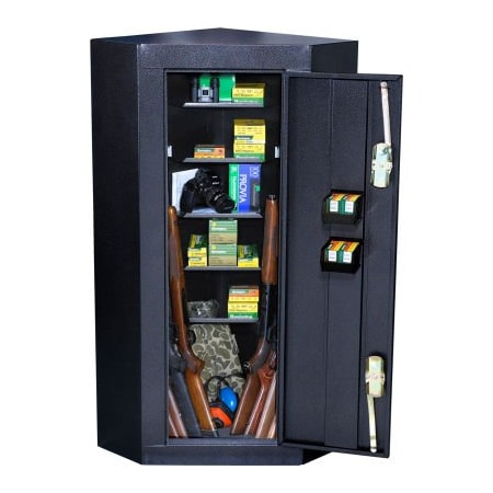 Homak Rifle & Gun Safe, Tubular Lock, 96 lbs, Up to 10 Guns HS30136010 ...