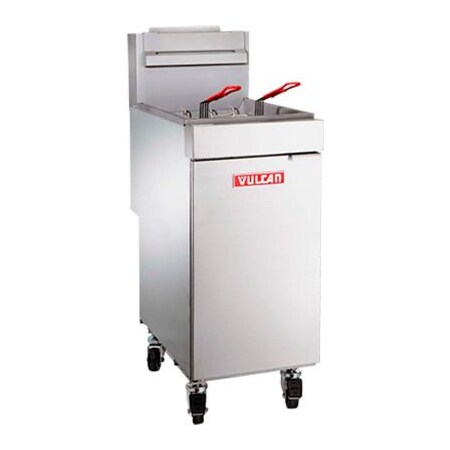 Vulcan Restaurant Equipment Vulcan LG500-2, Freestanding Gas Fryer, 65 ...