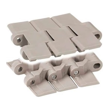 Habasit America Inc HabaCHAIN, 882, Slat Top Chain, Radius, HD, Beveled ...