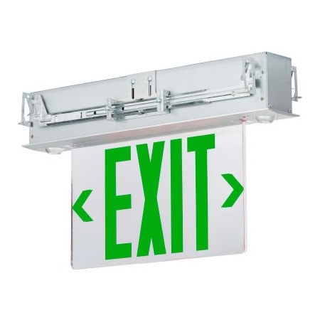 Hubbell Lighting Hubbell LED Edge-Lit Combo Exit/Emergency Unit, NiMH ...