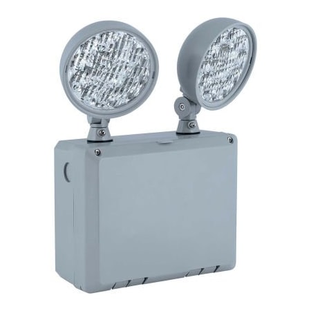 Hubbell Lighting Hubbell LED Grey Emergency Unit, Wet Location w ...