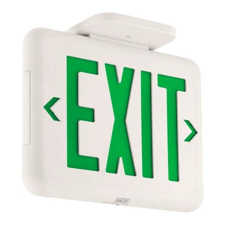 Hubbell Lighting Hubbell Compact Architectural LED Exit Sign, White w ...