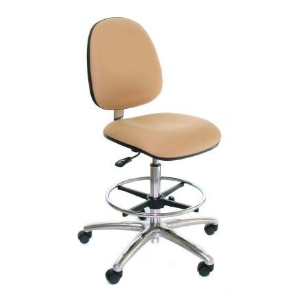 Industrial Seating Heavy Duty Clean Room Stool - Vinyl - Mid Back ...