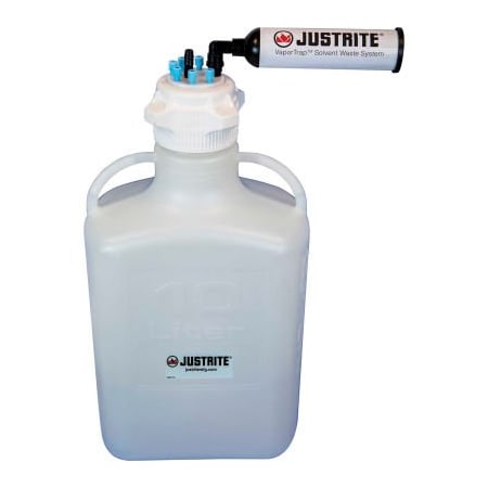 Justrite Justrite 12807 VaporTrap Carboy With Filter Kit, HDPE, 10 ...