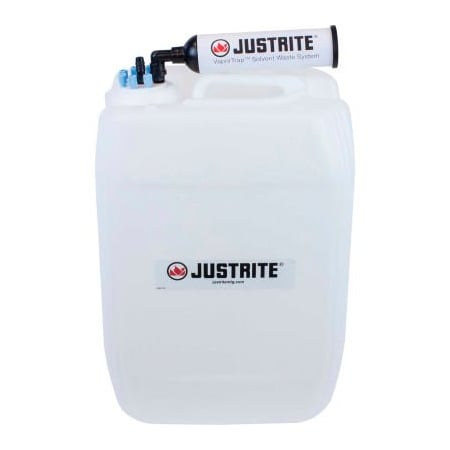 Justrite Justrite 12841 VaporTrap UN/DOT Carboy With Filter Kit, HDPE ...
