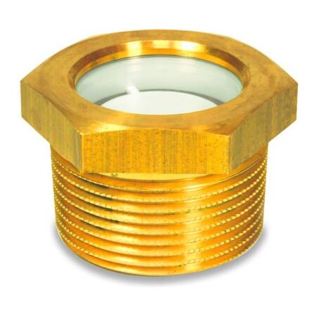 J.W. Winco Brass Fluid Level Sight w/ ESG Glass w/o Reflector - R 1 ...