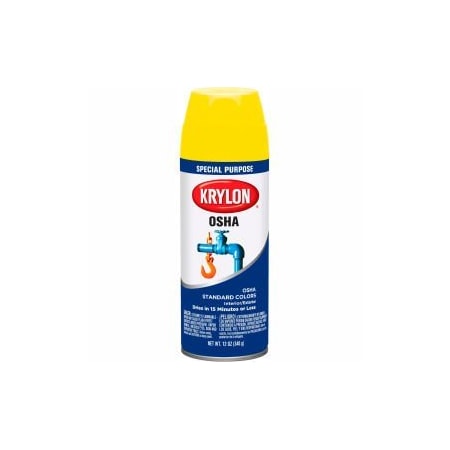 Krylon Krylon OSHA Aerosol Paint Safety Yellow, 12 oz. Aerosol Can ...