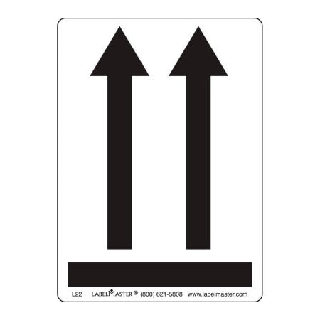 American Labelmark Co LabelMaster L22 Black Arrows Up Air Label, 3 1/4 ...