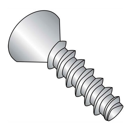 Kanebridge Sheet Metal Screw, #6-19 x 1/2 in, Passivated 18-8 Stainless ...