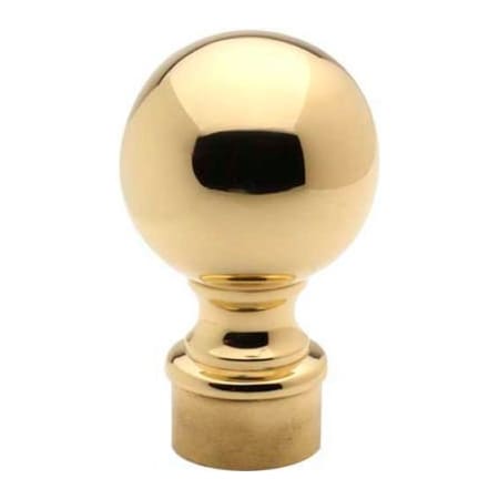Lavi Industries , Ball Finial, for 2" Tubing, Polished Brass 00-604/2 ...
