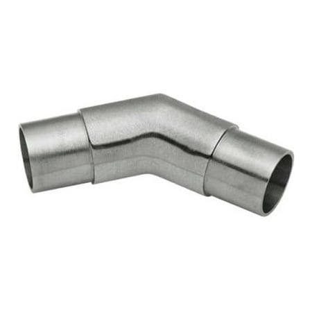 Lavi Industries Flush Angle Fitting, 135 Degree, for 2" Tubing, Satin ...