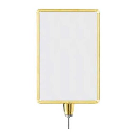 Lavi Industries , Vertical Drum Top Post Sign Frame, , 14" x 22", Gold ...