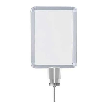 Lavi Industries Vertical Drum Top Post Sign Frame, 8.5 x 11, Satin 50 ...