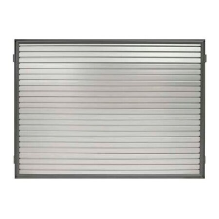 Lavi Industries , Framed Slat Wall Panel, , 48" x 36", Matte Black 50 ...