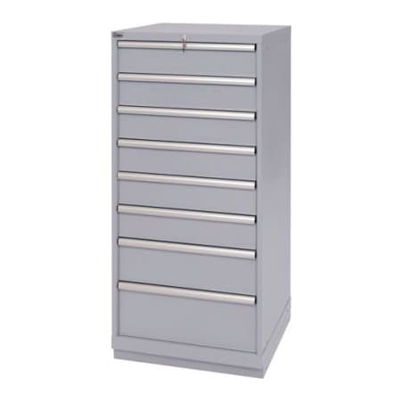 Lista International ListaÂ 8 Drawer Standard Width Cabinet - Light Gray ...