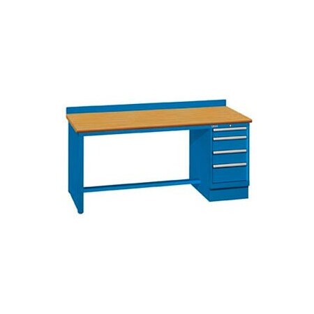 Lista International 72x30x35.25 Cabinet & Leg workbench w/4 drawers ...