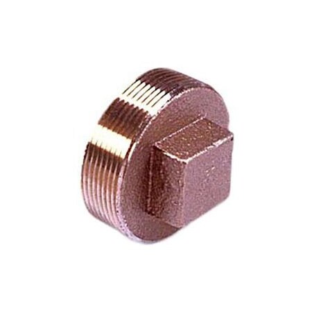 Merit Brass Co Brass 125 Lb Lead Free Fitting 3" Square Head Solid Plug ...
