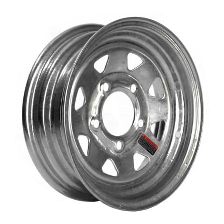 Martin Wheel Co. Martin Wheel R-125S-G 5-Hole Galvanized Steel Trailer ...