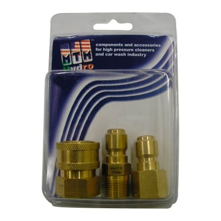 Mtm Hydro MTM Hydro 5000 psi 1/4" Brass Quick Coupler and Plug Pack 24. ...