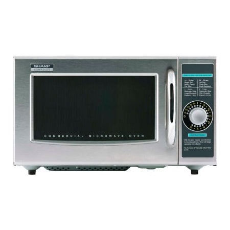 Sharp SharpÂ Commercial Microwave Oven, 1.0 Cu. Ft., 1000 Watt, Dial ...