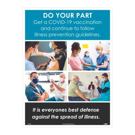 Nmc NMC Do Your Part, Get a COVID-19 Vaccine, Poster Paper, 24 X 18 ...
