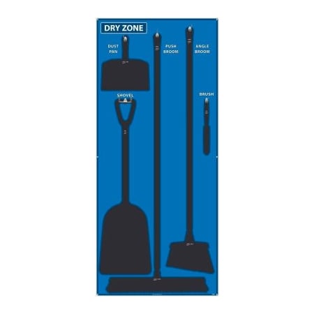 Nmc National Marker Dry Zone Shadow Board, Blue/Black, 68 X 30 ...