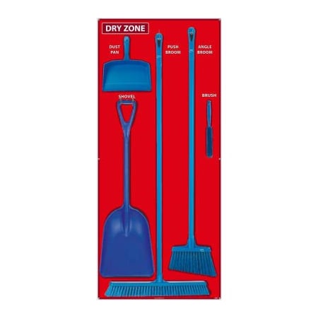 National Marker Co National Marker Dry Zone Shadow Board Combo Kit, Red ...