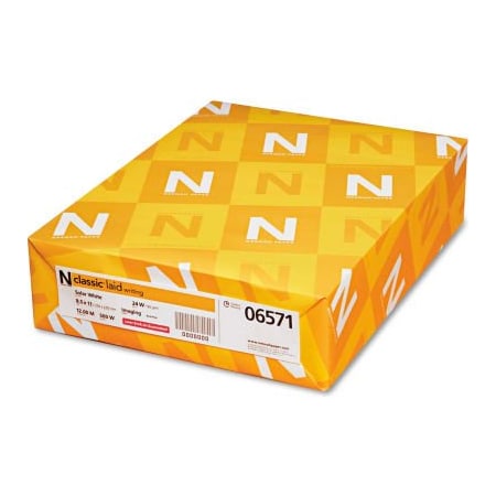 Neenah Paper Neenah Paper Classic Laid Stationery Writing Paper 6571, 8 ...