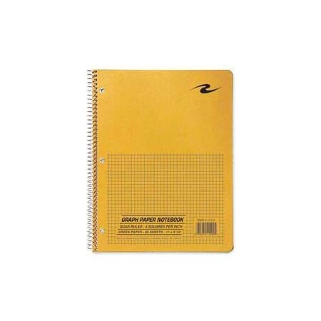 Roaring Springs Roaring Spring® 3-Hole Punched Quad Notebook, 8-1/2" x ...