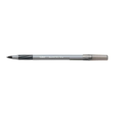 Bic Bic Ultra Round Stic Grip Ballpoint Stick Pen, Medium, Black Ink ...