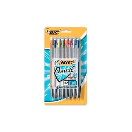 Bic Bic Mechanical Pencil, Pocket Clip, 0.5mm, Assorted Barrels, 24 ...