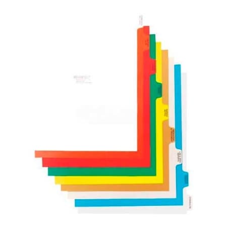 Omnimed Omnimed Preprinted Poly Divider Set # 220902, Side Open, 11 Tab ...