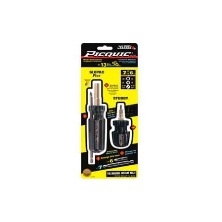 PICQUIC TOOL CO. Picquic® 88911 Dynamic Duo Combo Pack Multi-Bit Driver ...