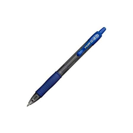 Pilot G2 Gel Retractable Rollerball Pen, Bold, 1.0mm, Blue Ink, Dozen ...