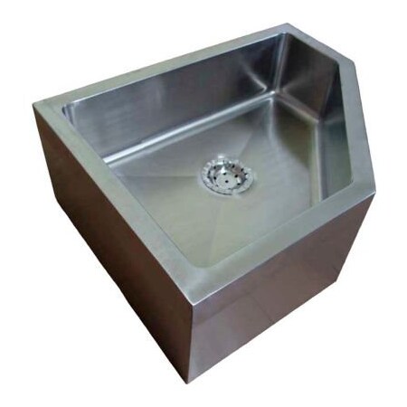 Imc Teddy Foodservice Equip IMC Stainless Steel Left Corner Mop Sink FS ...