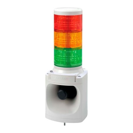 Patlite Usa Corporation Patlite Smart Alert Plus LED Light & Horn, RYG ...