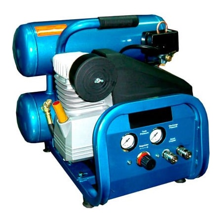 Puma , Portable Electric Air Compressor, 1.5 HP, 4 Gallon, Twin Stack ...