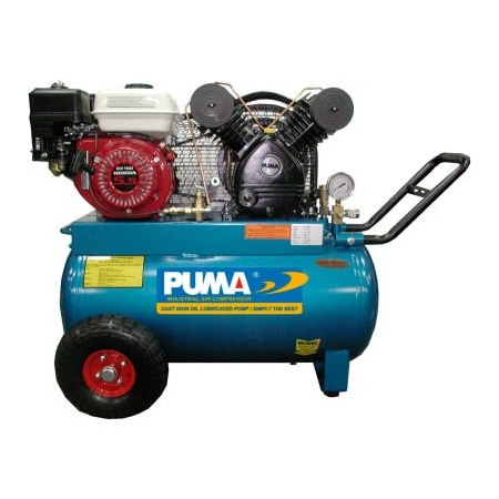 Puma Puma PUN-5520G Portable Gas Air Compressor w/ Honda Engine, 5.5 HP ...