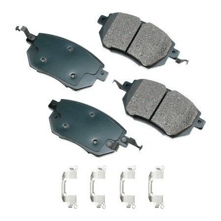 Akebono Akebono AKACT969A ProACT Ultra Premium Ceramic Disc Brake Pad ...
