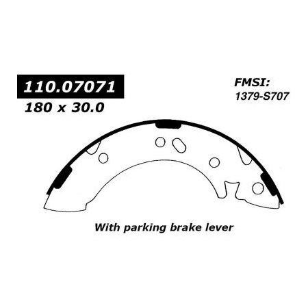 Centric Centric Premium Brake Shoes, Centric Parts 111.07071 111.07071 ...