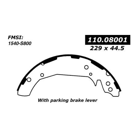 Centric Centric Premium Brake Shoes, Centric Parts 111.08001 111.08001 ...