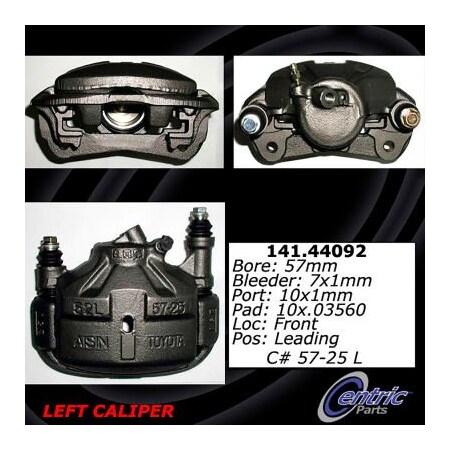 Centric Semi-Loaded Brake Caliper, Parts, 141.44092 141.44092 | Zoro