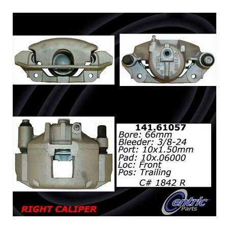 Centric Centric Semi-Loaded Brake Caliper, Centric Parts 141.61057 141. ...