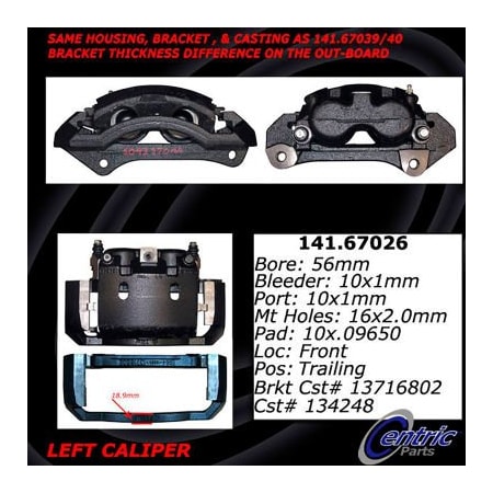 Centric Centric Semi-Loaded Brake Caliper with New Phenolic Pistons ...